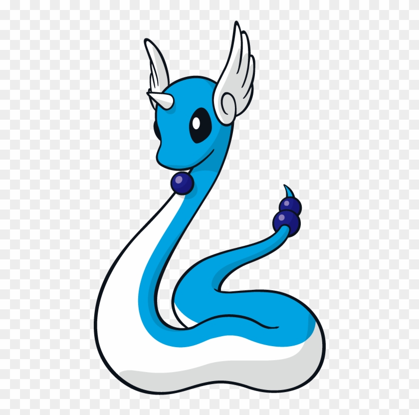 Dragonair Pokemon Character Vector Art - Water Pokemon Dragonair - Full ...