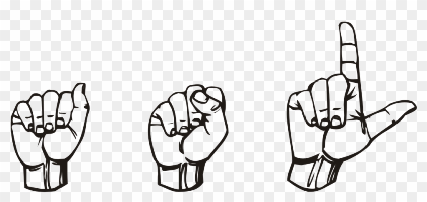Sign Language Thank You Clipart - Asl In Sign Language - Full Size PNG ...