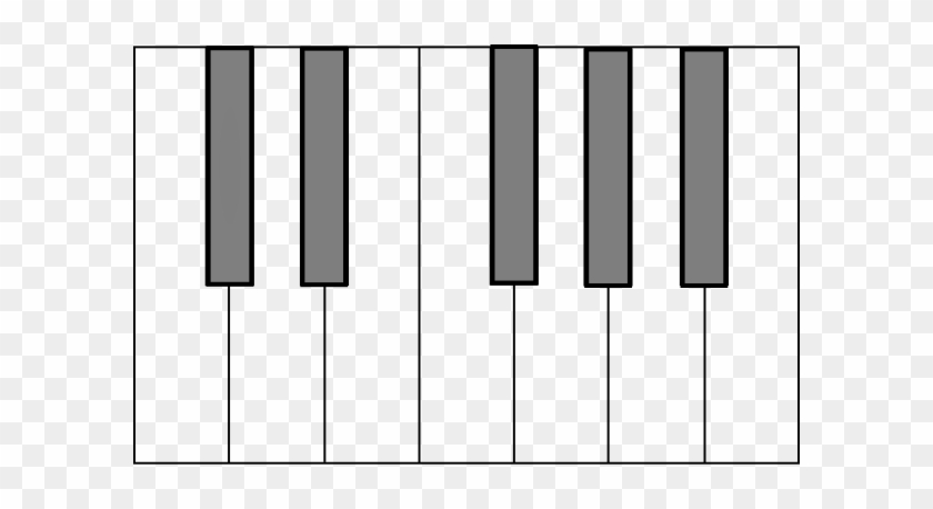 Blank Piano Keyboard Template - Full Size PNG Clipart Images Download