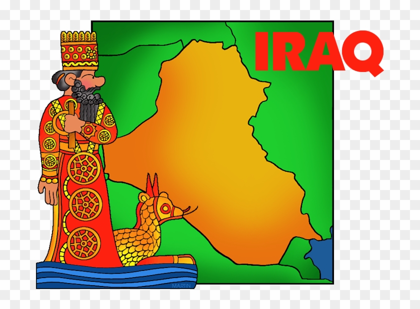 Map Of Iraq - Marduk God - Full Size PNG Clipart Images Download