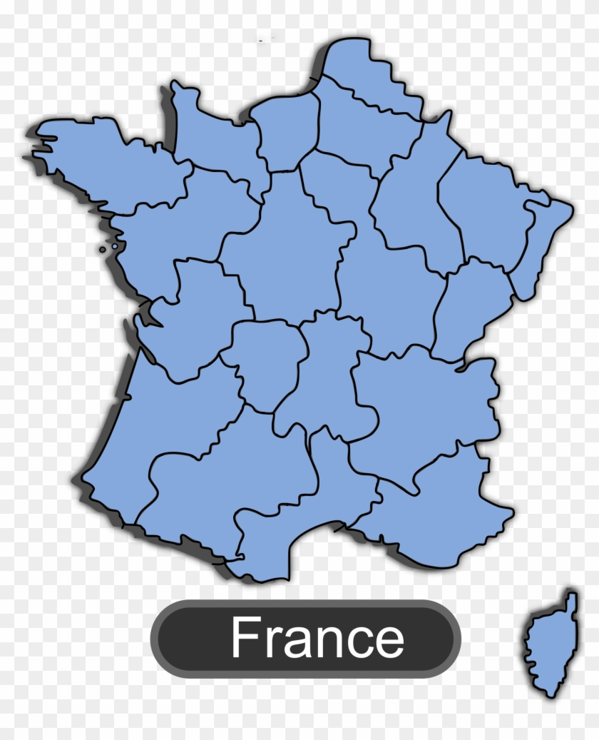 Map Of France Clip Art - French Map Easy To Draw - Full Size PNG ...