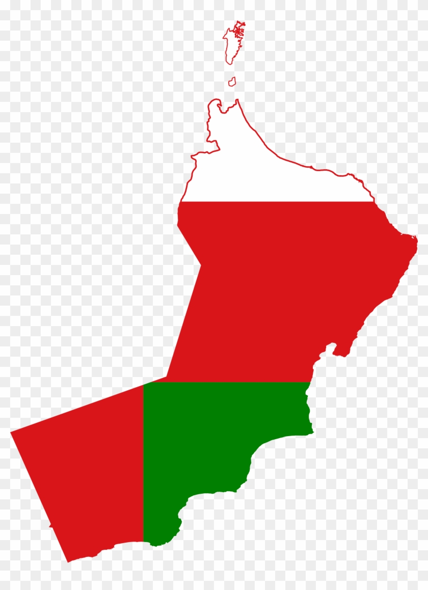 Oman - Flag Map Of Oman - Full Size PNG Clipart Images Download