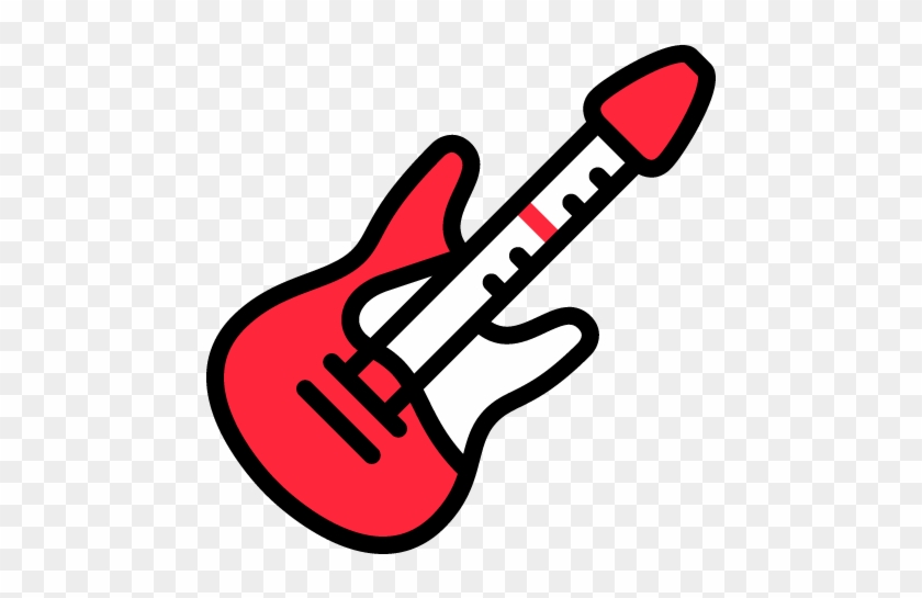 Guitar Musical Instrument Clip Art - Cartoon Instruments - Full Size ...