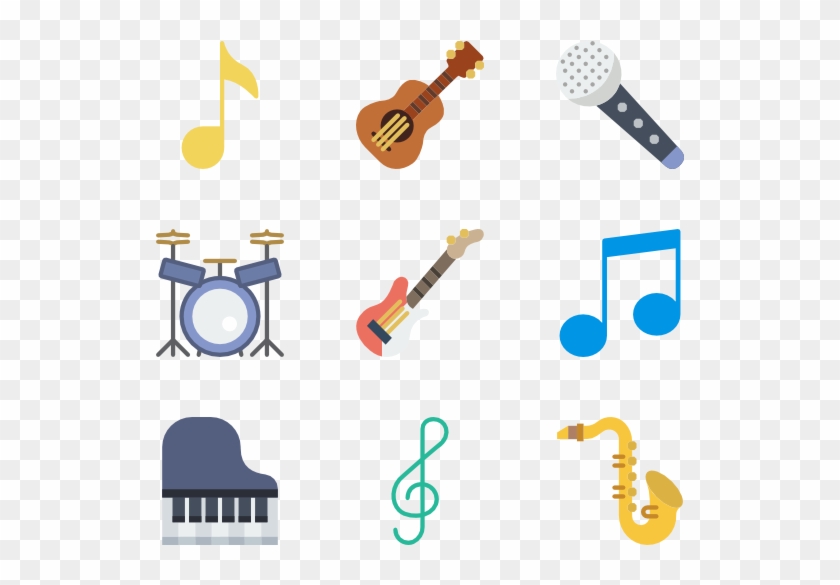 Music Elements - Musical Instruments Vector Png - Full Size PNG Clipart ...
