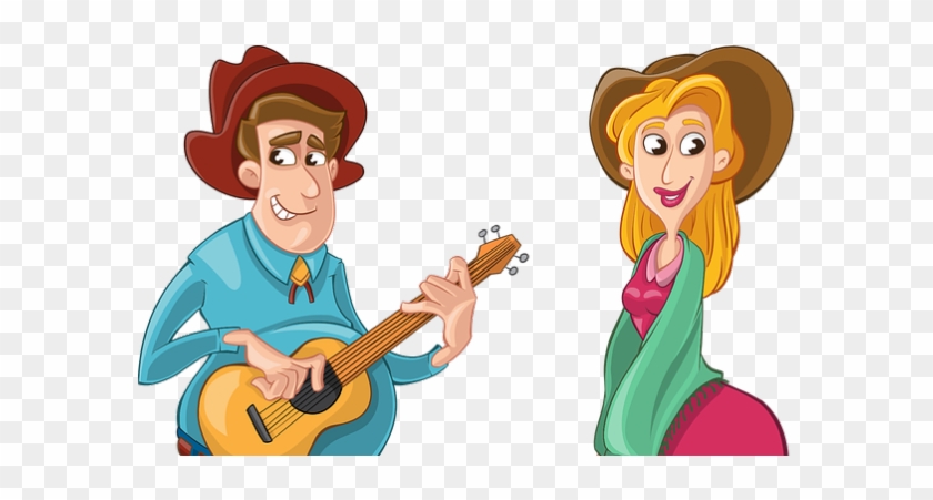 Folk Singer Cushion Concerts - Animated Singers Country Couples - Full ...
