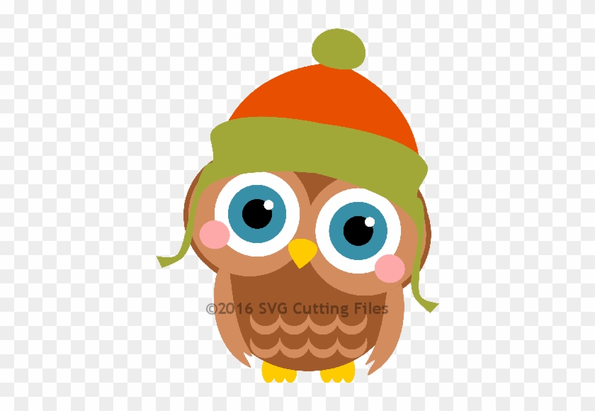 Winter Owl - Owl In Winter Free Svg - Full Size PNG Clipart Images Download
