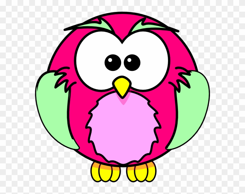 Pink Owl Clip Art - Cartoon Owl - Full Size PNG Clipart Images Download