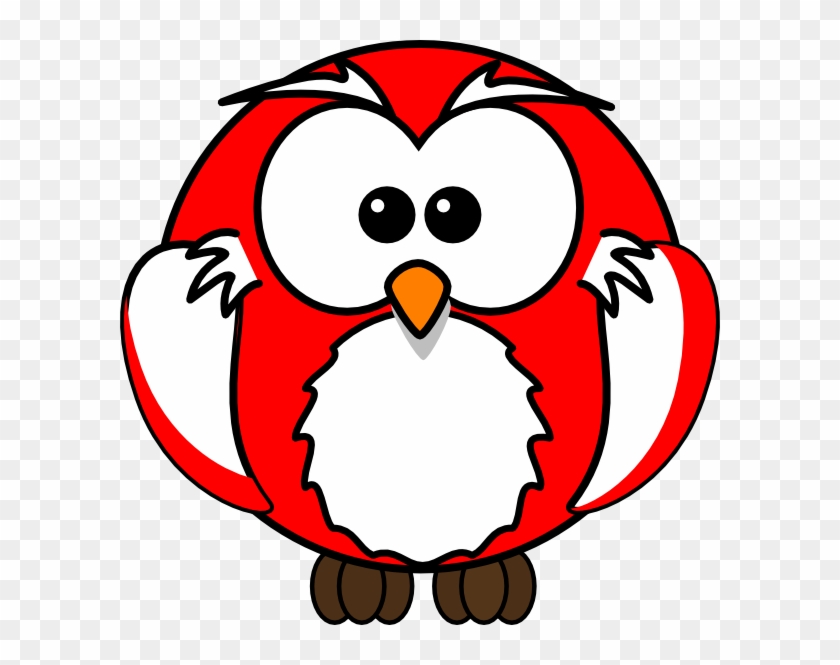 Red Owl Clip Art At Clipartner - Cartoon Owl - Free Transparent PNG ...