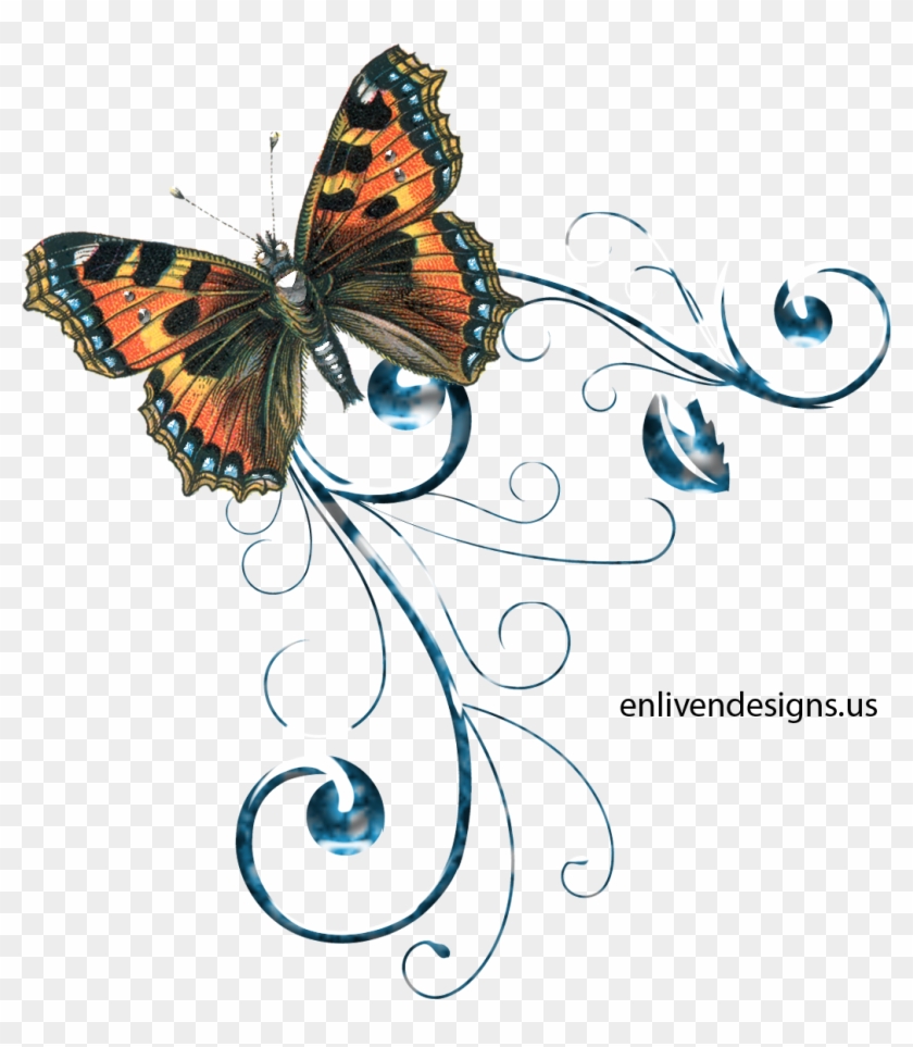 Orange Butterfly Glo - Customizable Tote Bags - Vintage Blue Red Yellow ...