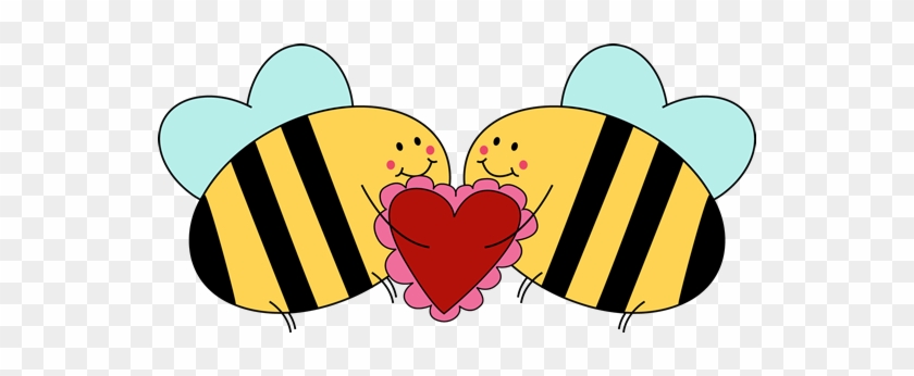 Valentine - Valentines Day Clip Art Bee - Full Size PNG Clipart Images ...