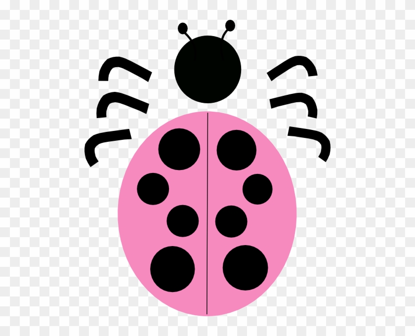 Pink And Green Ladybug Clip Art On Pink Lady Bug - Clip Art - Full Size ...
