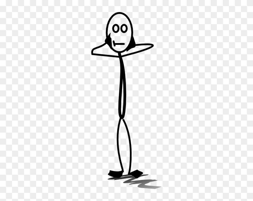 Stickman Worried Clip Art - Stick Man Worried - Full Size PNG Clipart ...