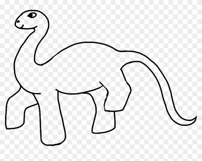 Cartoon Dino Line Art By Ossiekins On Clipart Library - Line Art - Full ...