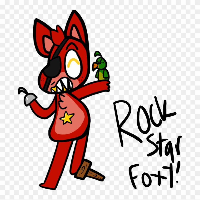 Rockstar Foxy By Septemburr - Art - Full Size PNG Clipart Images Download