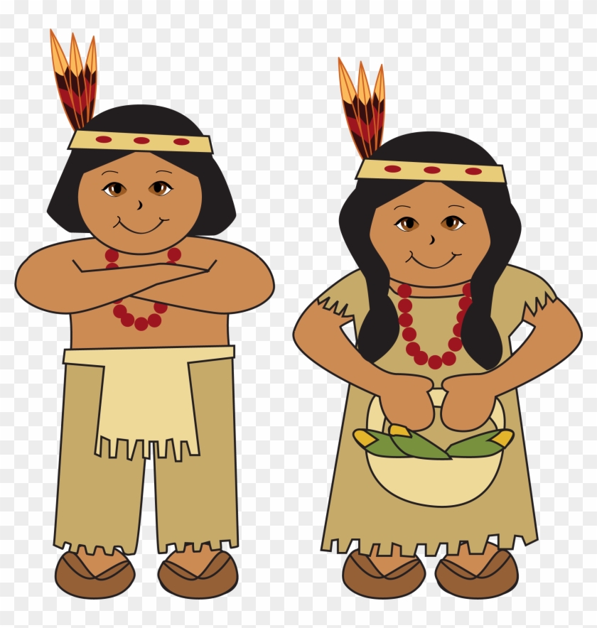 Thanksgiving Clipart Indian - Native Americans Clipart - Full Size PNG ...