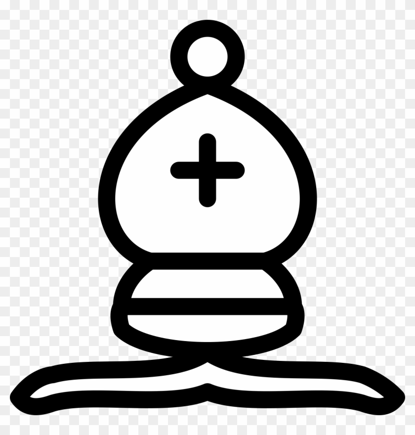 Western White Side Bishop - Shaxmati Qarer - Free Transparent PNG ...