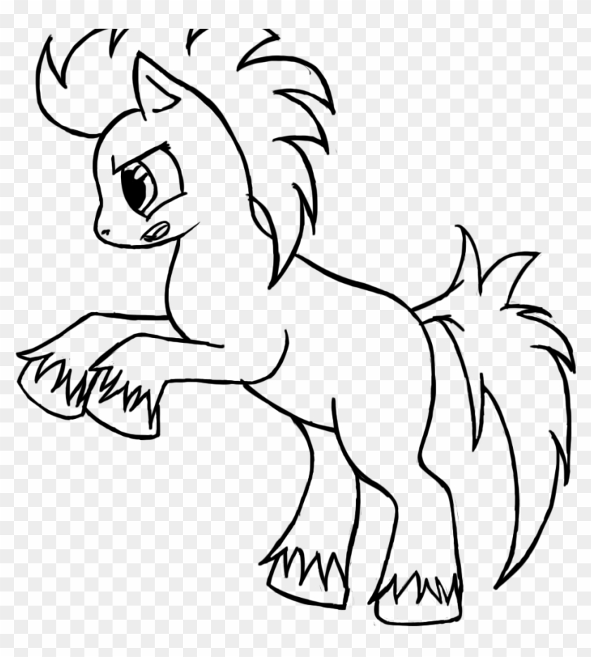 Pony Outline Clipart - Cartoon - Free Transparent PNG Clipart Images ...