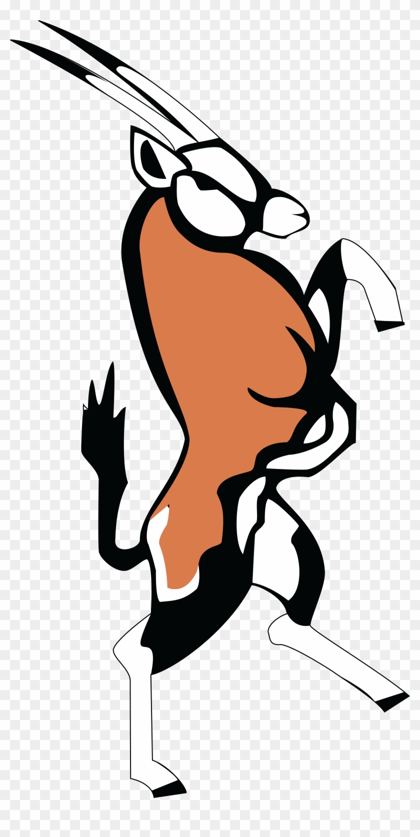Free Clipart Of An Antelope Rearing - Namibian Coat Of Arms - Full Size ...