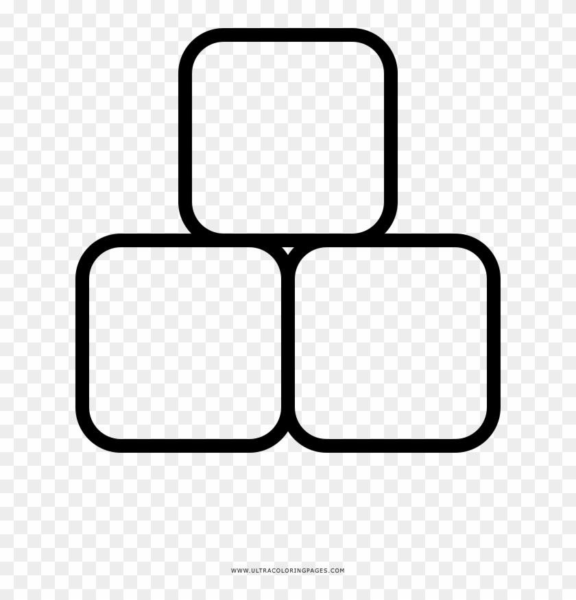 Blocks Coloring Page - Drawing - Full Size PNG Clipart Images Download