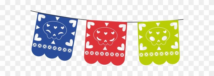 Dia De Los Muertos Papel Picado Clipart - Papel Picado - Full Size PNG ...
