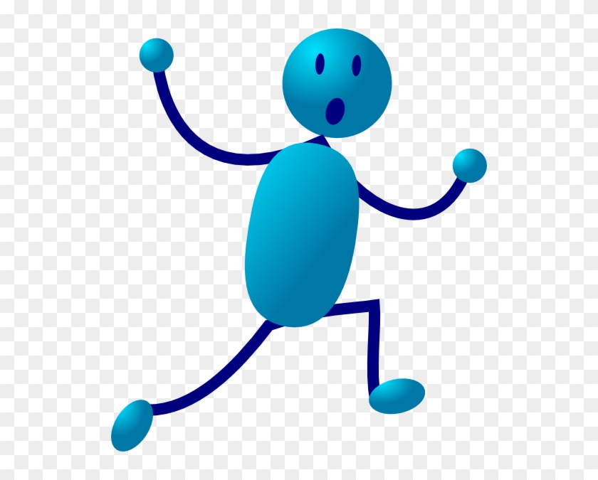 Scary Clipart Transparent Person - Running Stickman - Full Size PNG ...