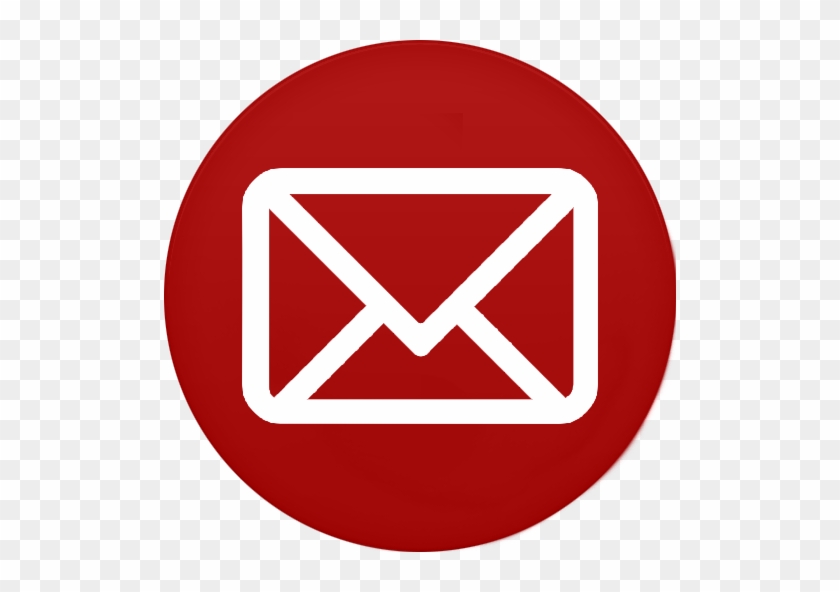Email Icon Red Circle - Full Size PNG Clipart Images Download
