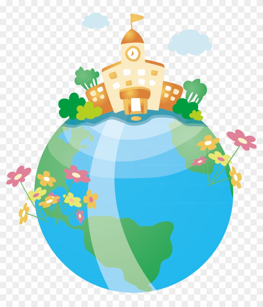 Cartoon Vector Illustration Global Village - Cartoon Vector ...