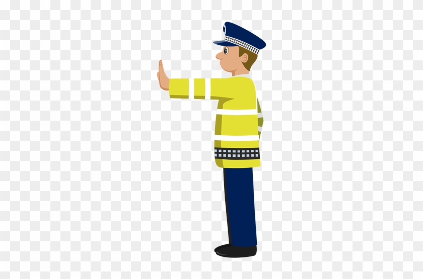 Traffic Police Signalling 1 Png - Traffic Police Cartoon Png - Full ...