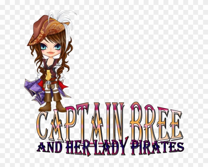 Captain Bree And Her Lady Pirates - Girl Pirate Cartoon - Full Size PNG ...