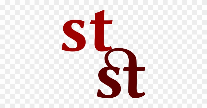 The Letter Combination 'st' Shown Without A Ligature - St Font - Full ...