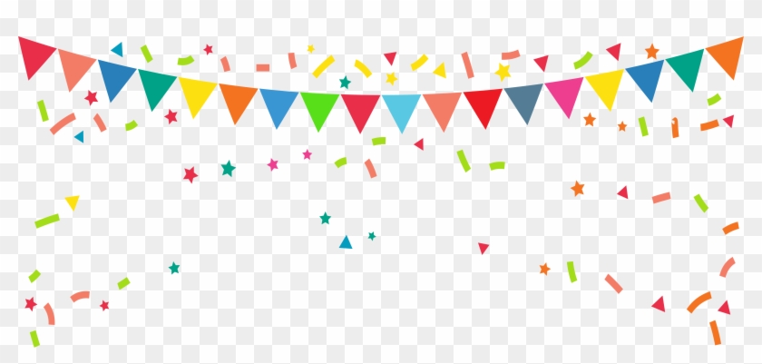 Bunting Banner Flag Clip Art - Party Flag Transparent - Full Size PNG ...