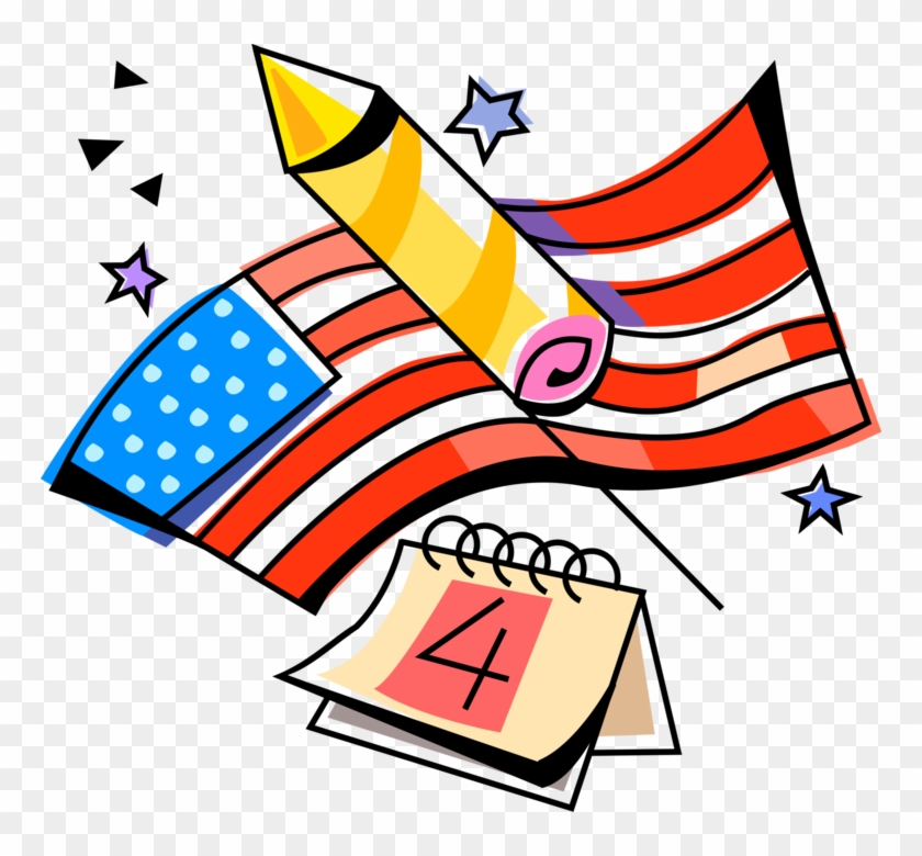 Vector Illustration Of Independence Day 4th Of July - Vector ...