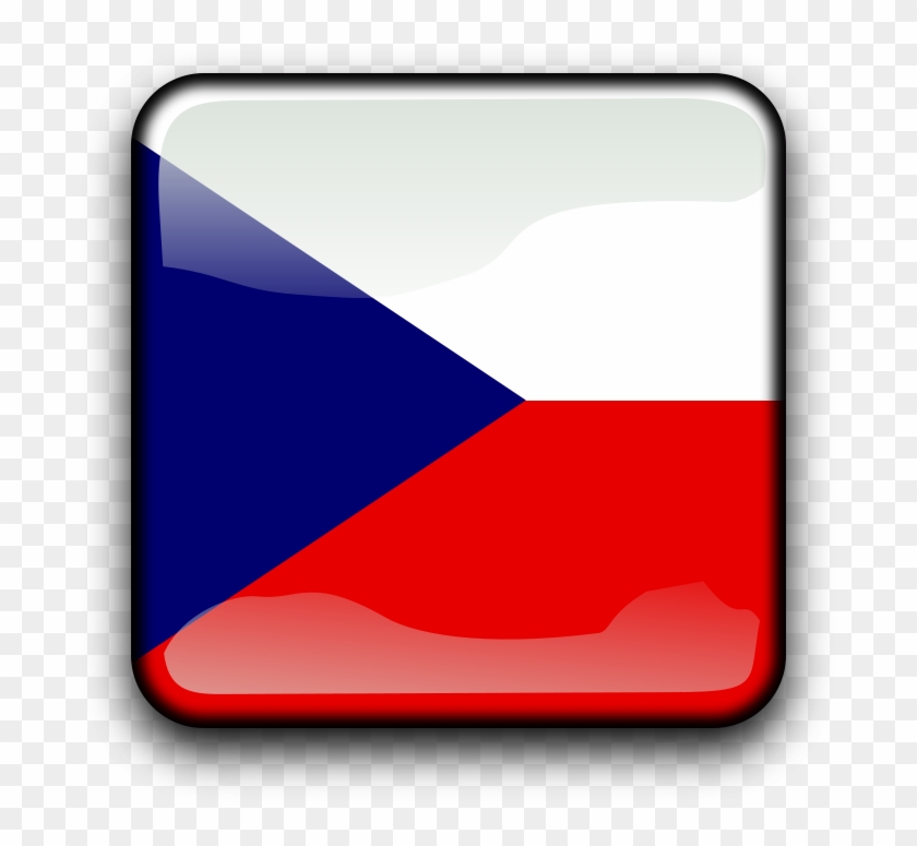 Cz Flags Icon Clip Art - Sign - Full Size PNG Clipart Images Download