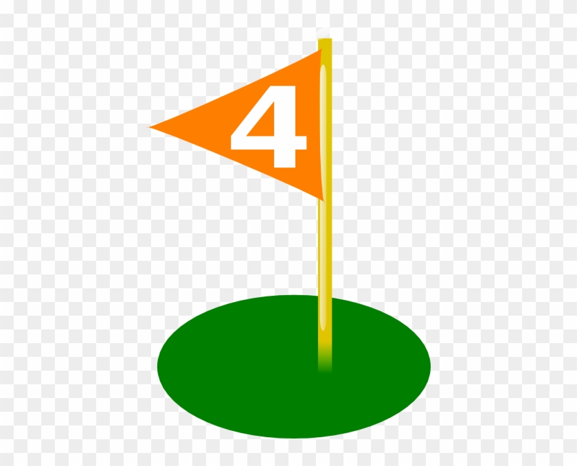 Golf Flag Hole 4 - Full Size PNG Clipart Images Download
