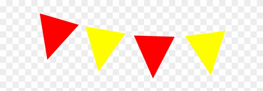Red And Yellow Bunting - Full Size PNG Clipart Images Download