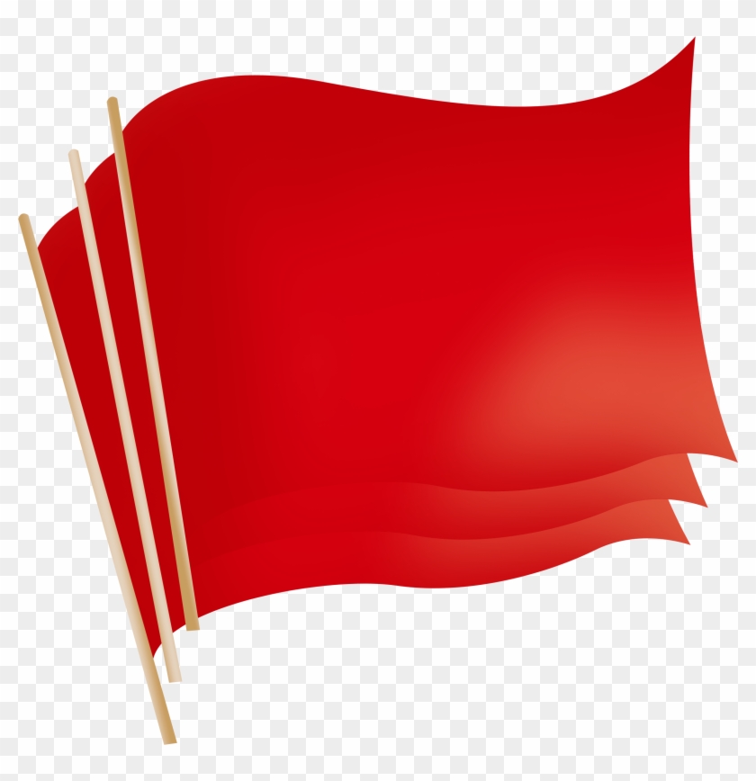 Red Flag Fluttering - Red Flag Fluttering - Free Transparent PNG ...