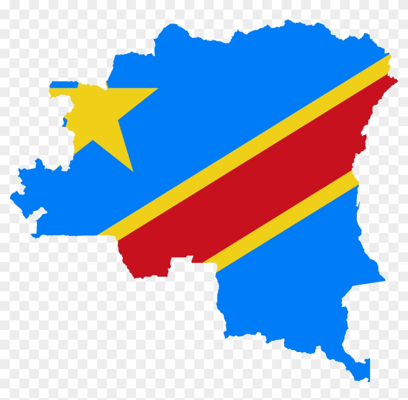 Flag Map Of Greater Congo - Democratic Republic Of Congo Flag Map ...