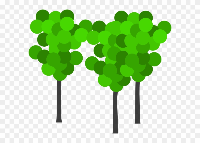 3 Trees Clip Art At Clker - Cartoon Tree - Free Transparent PNG Clipart ...