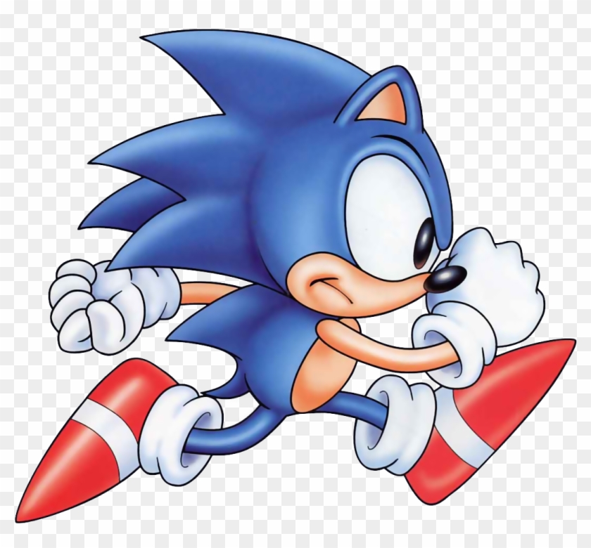 Sonic The Hedgehog - Old Sonic Running - Full Size PNG Clipart Images ...