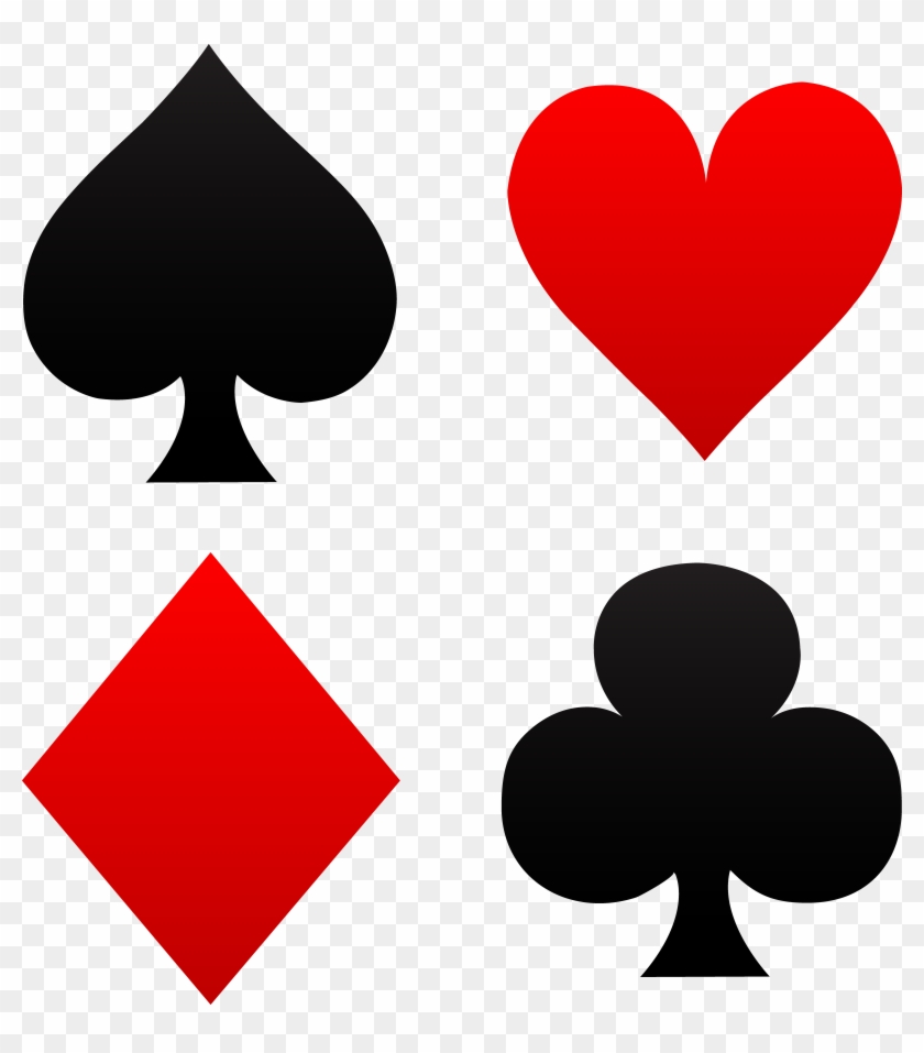 Set Of Playing Card Suits - Set Of Playing Card Suits - Full Size PNG ...