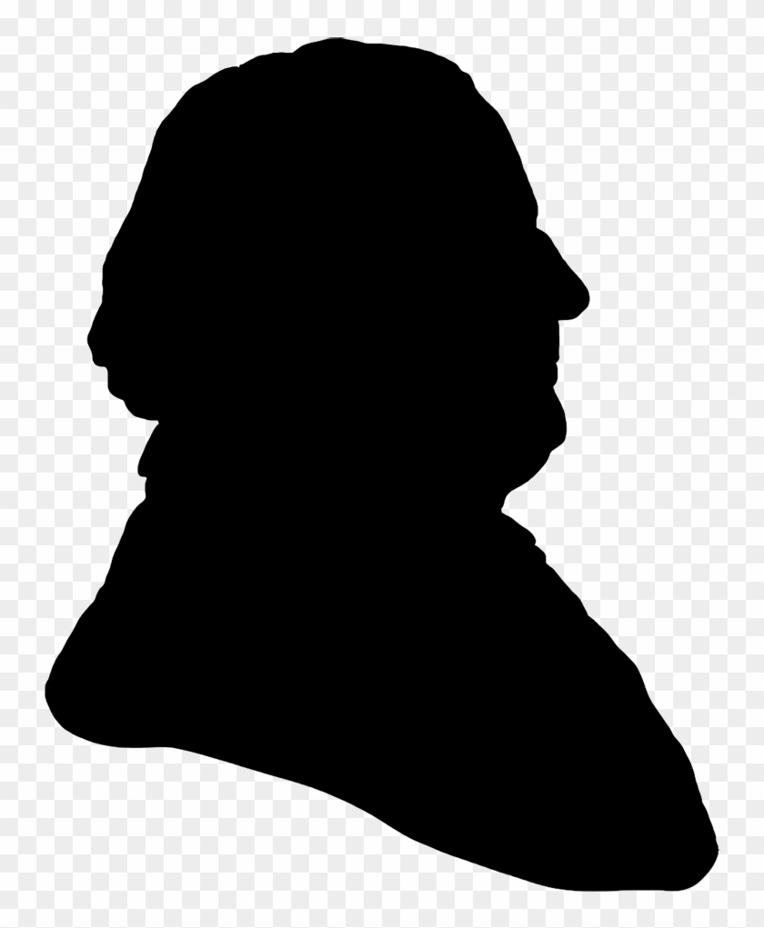 Victorian Gentleman Profile - Old Man Head Silhouette - Full Size PNG ...