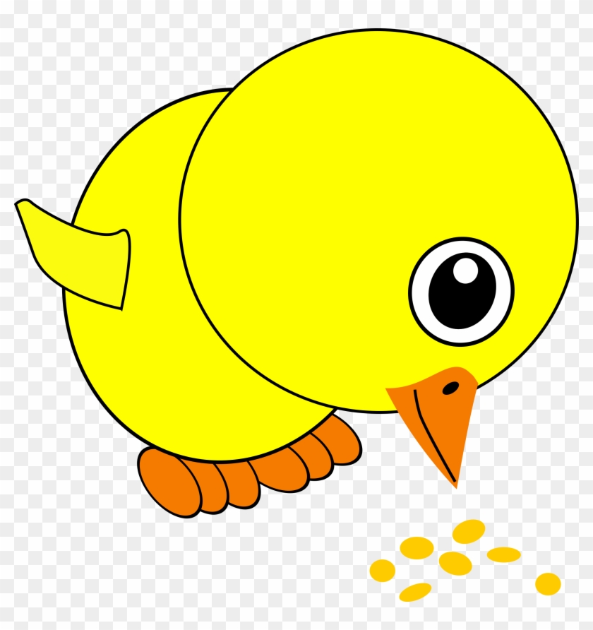 Big Image - Bird Eating Seeds Cartoon - Full Size PNG Clipart Images ...