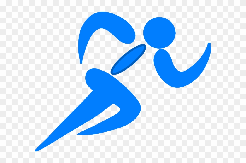 Runner Field Day Clip Art - Track And Field Clipart Blue - Full Size ...