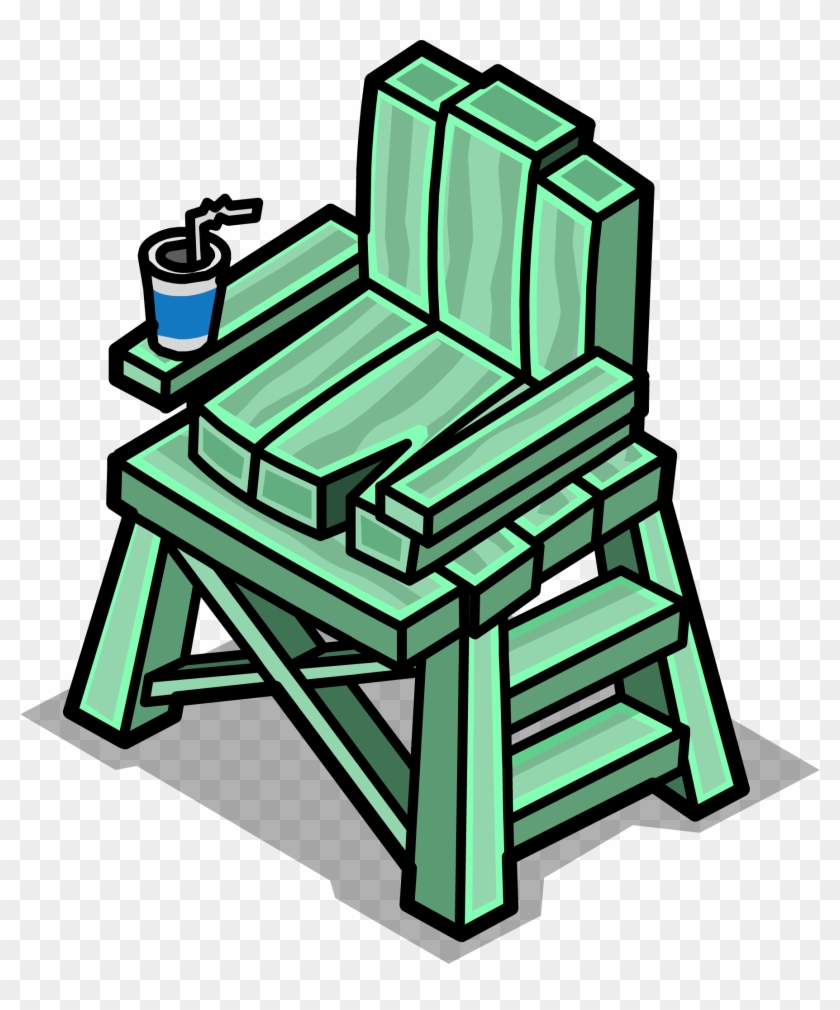 Lifeguard Chair Sprite 001 - Lifeguard Chair Sprite 001 - Full Size PNG ...
