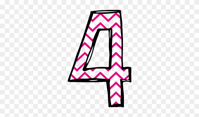 Yellow Rounded Number 0 Clip Art - Cute Number 4 Png - Full Size PNG ...