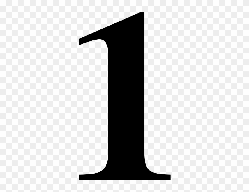 Clipart Of Number 1 - Number 1 Clipart Black And White - Full Size PNG ...