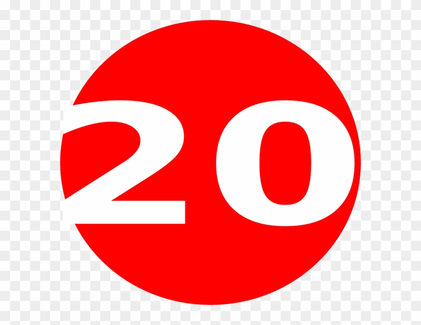 Clip Art Image Of Number 20 - Full Size PNG Clipart Images Download