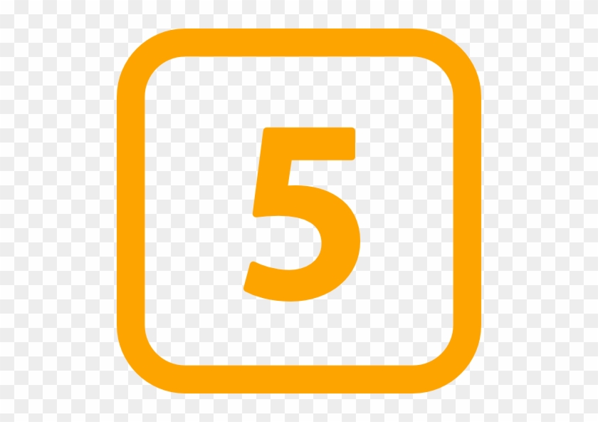 Orange Clipart Number 5 - 1 Orange Icon Png - Full Size PNG Clipart Images Download
