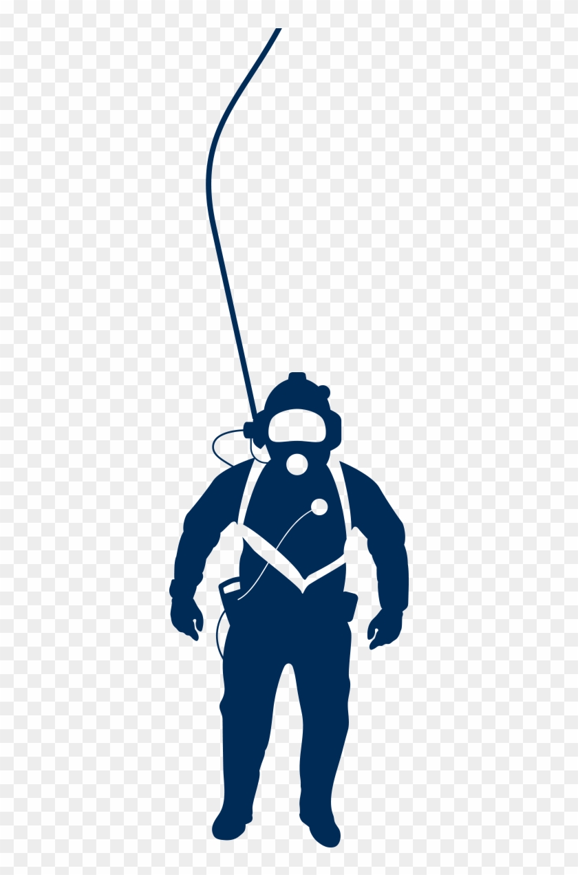 Blue Abyss Commercial Diving - Commercial Diver Logo - Full Size PNG ...