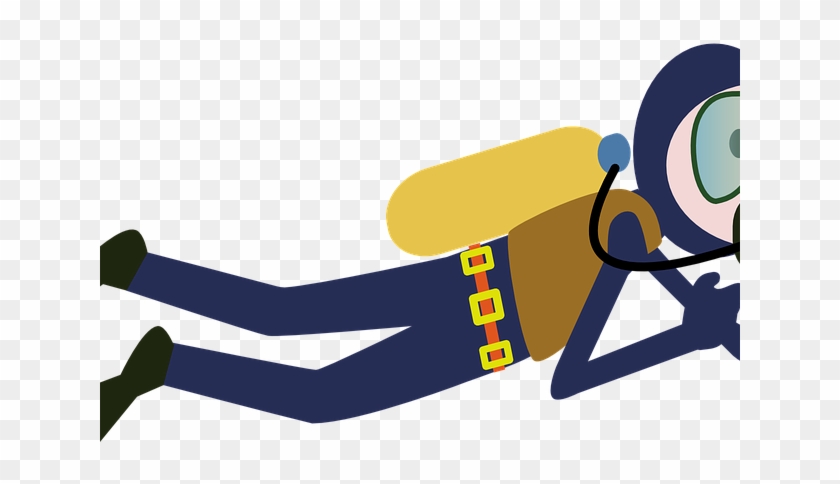 Scuba Diver Cartoon - Cartoon Scuba Diver - Full Size PNG Clipart ...